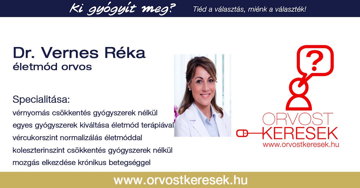 dr. Vernes Réka - életmód orvos
